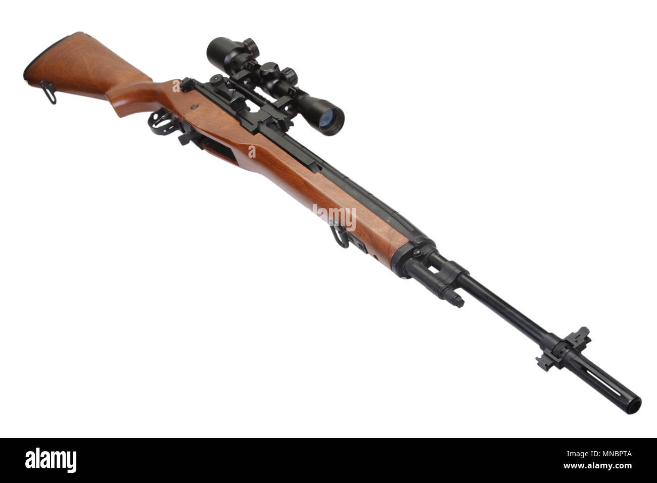 sniper rifle isolated on white background Stock Photo - Alamy
