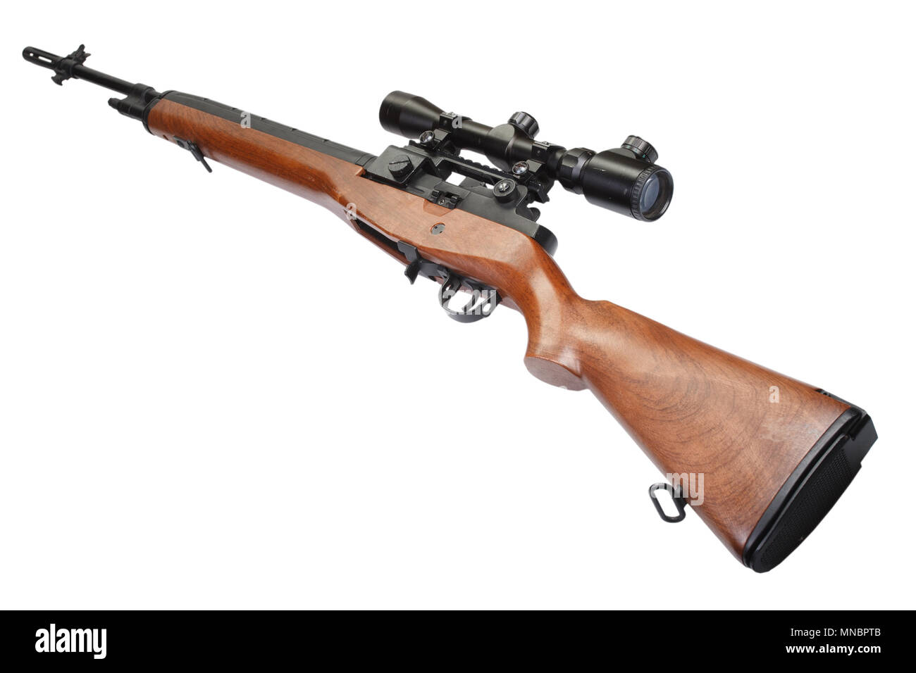 sniper rifle isolated on white background Stock Photo - Alamy