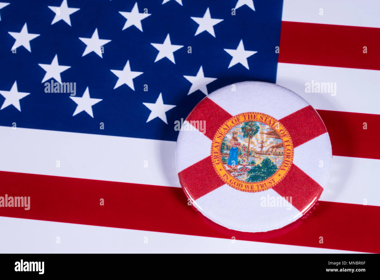 LONDON, UK - APRIL 27TH 2018: The symbol of the State of Florida ...