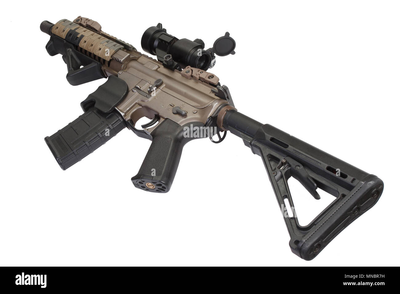 M4 special forces rifle isolated on a white background Stock Photo - Alamy