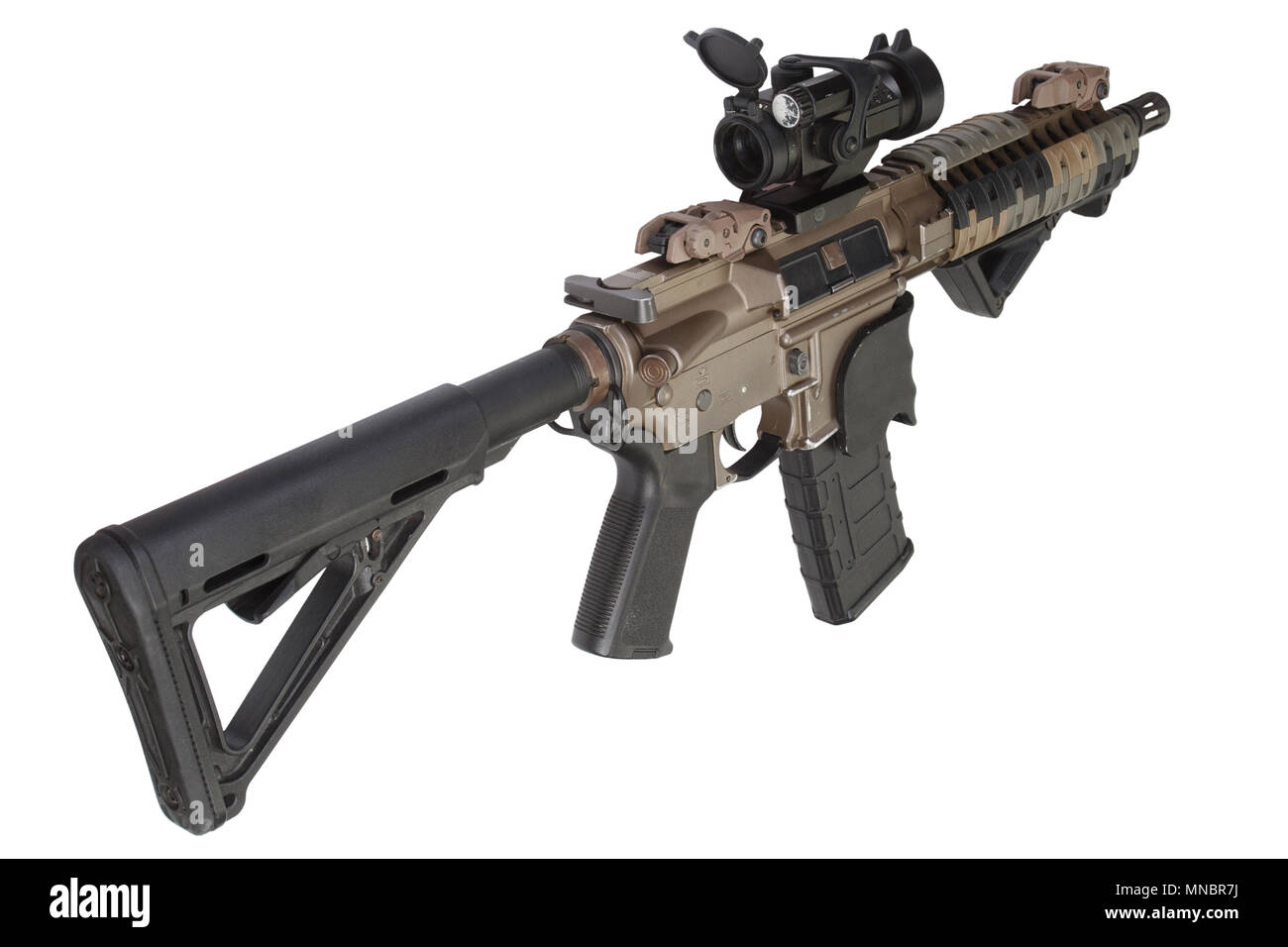 M4 special forces rifle isolated on a white background Stock Photo - Alamy