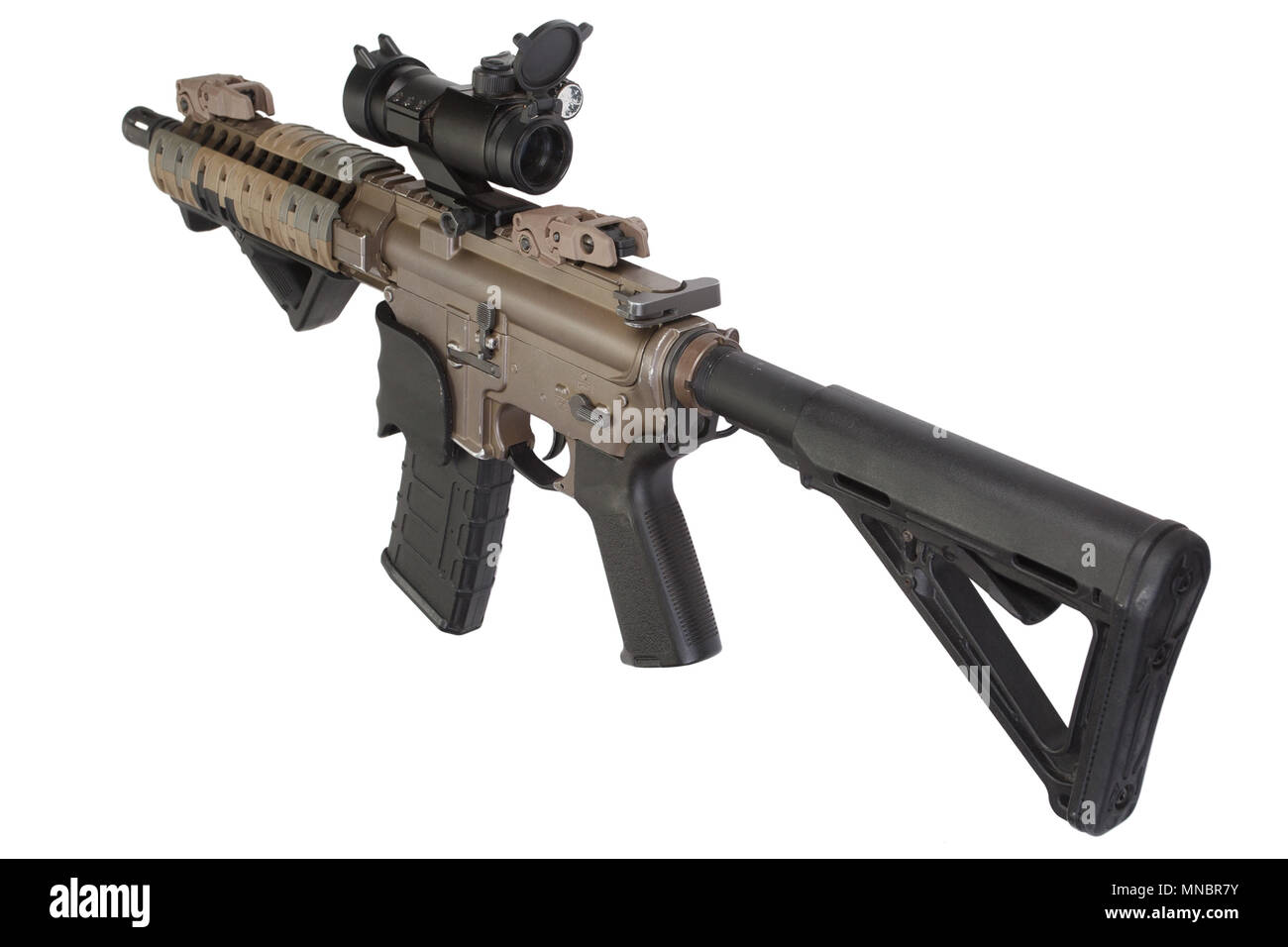 M4 special forces rifle isolated on a white background Stock Photo - Alamy