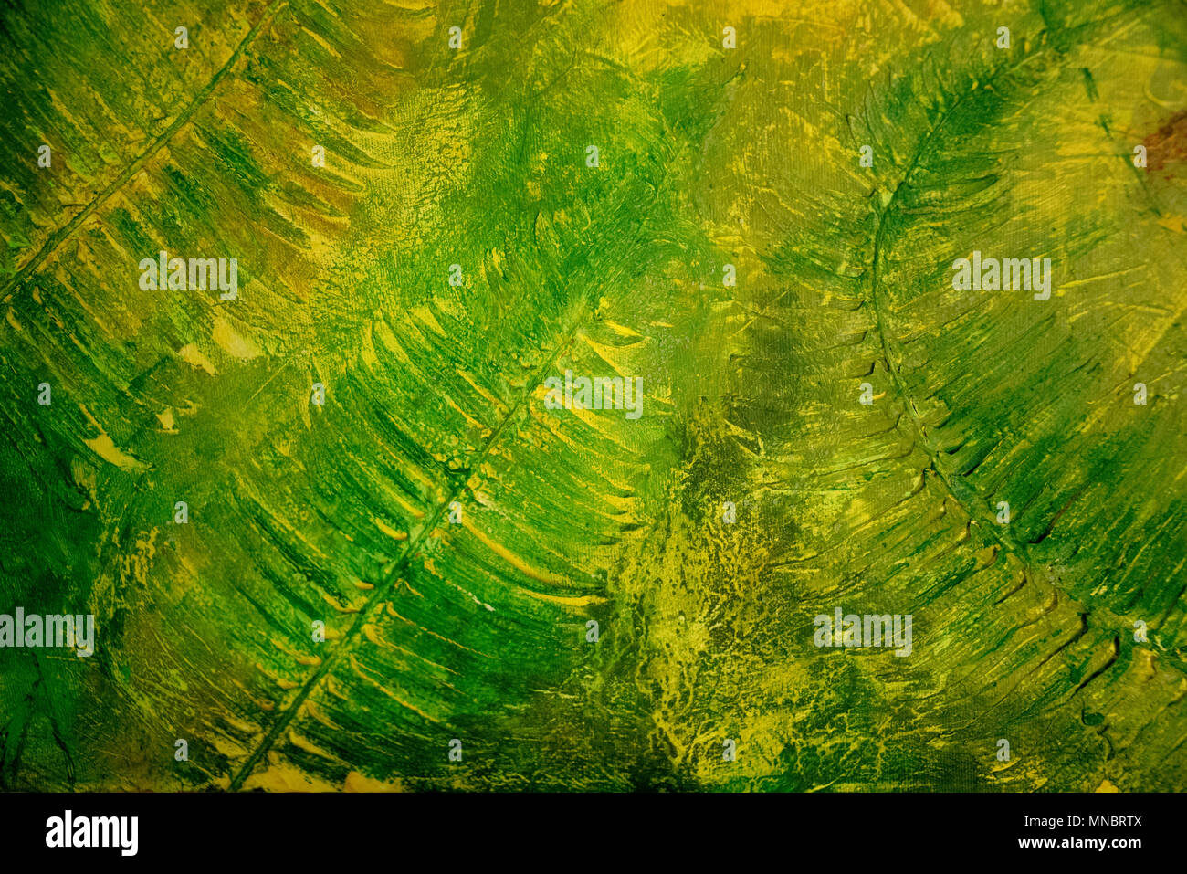 abstract painting of ferns Stock Photo - Alamy