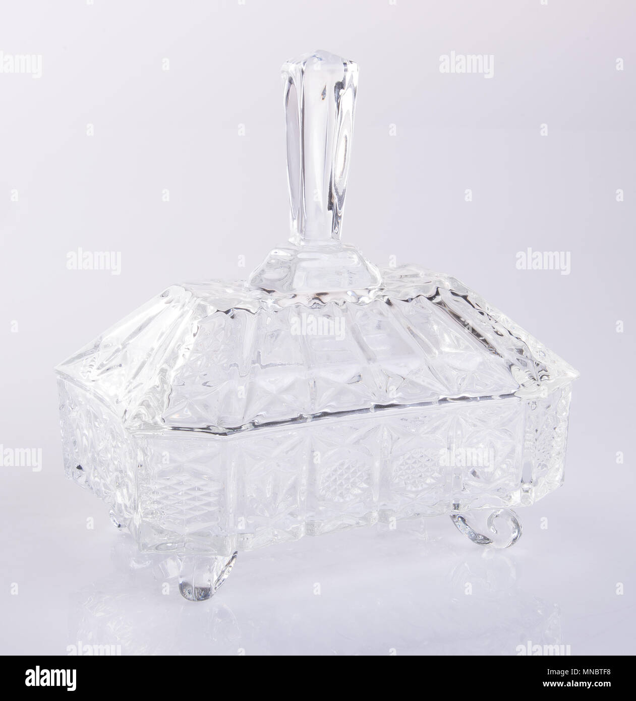 glass or candy pot on a background Stock Photo - Alamy