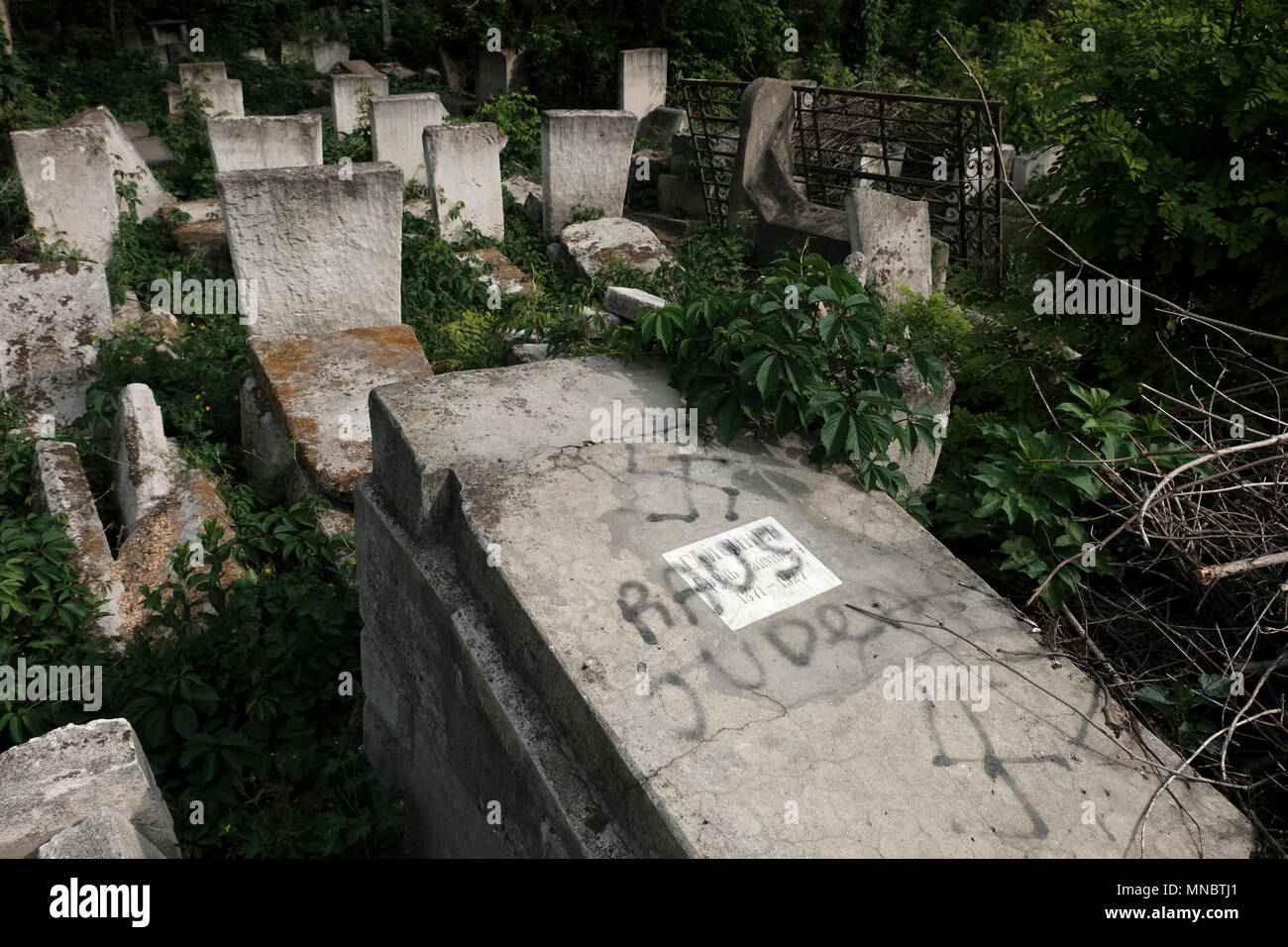Jewish grave swastika hi-res stock photography and images - Alamy