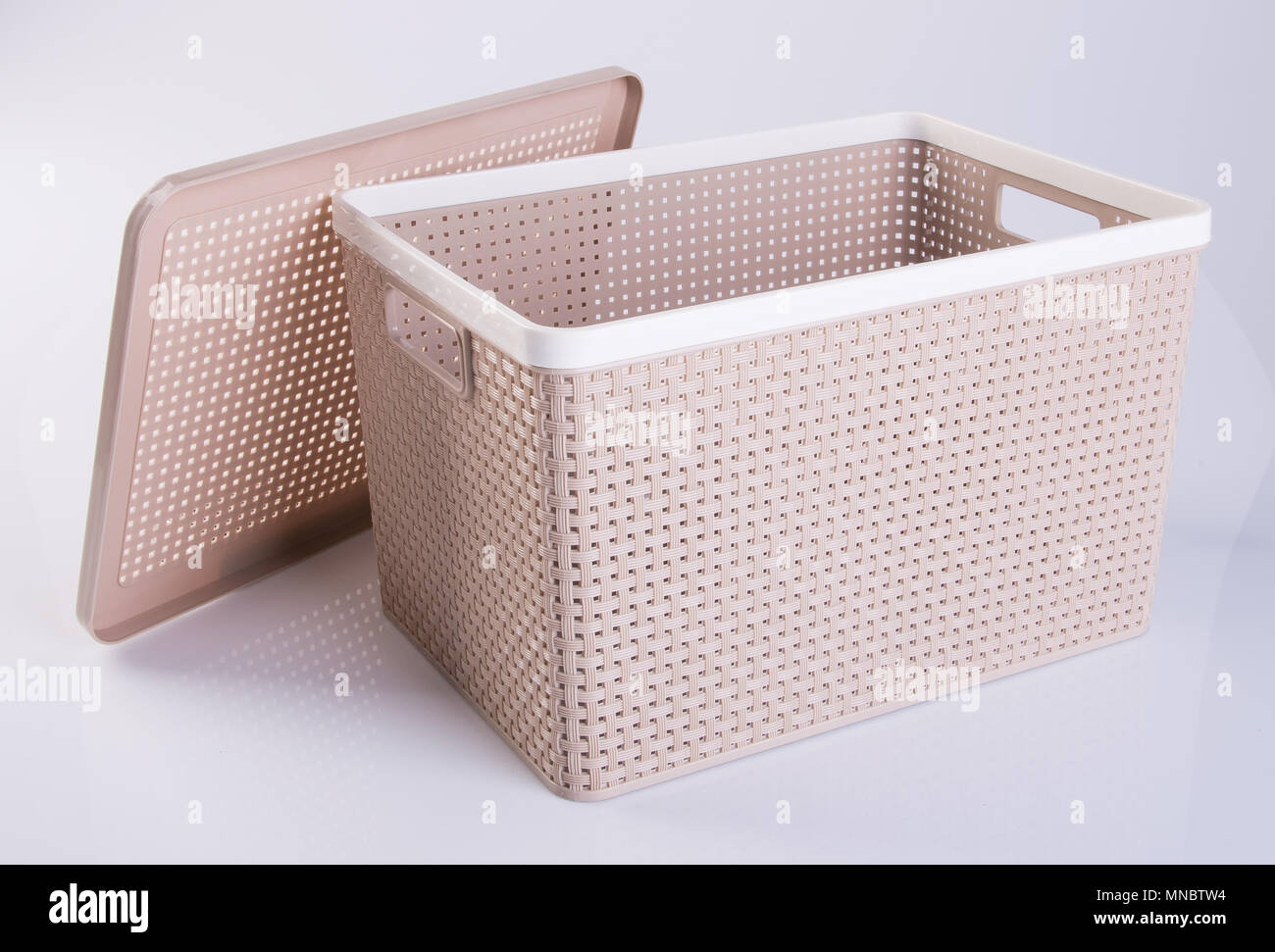 Box or Plastic storage box Plastic container on a background Stock ...