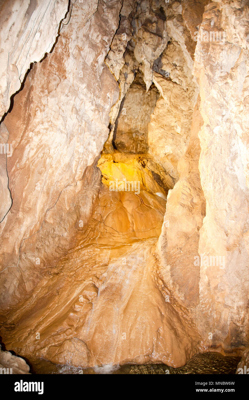 Inside of Stopica cave near Rozanstva village, Zlatibor mountain ...