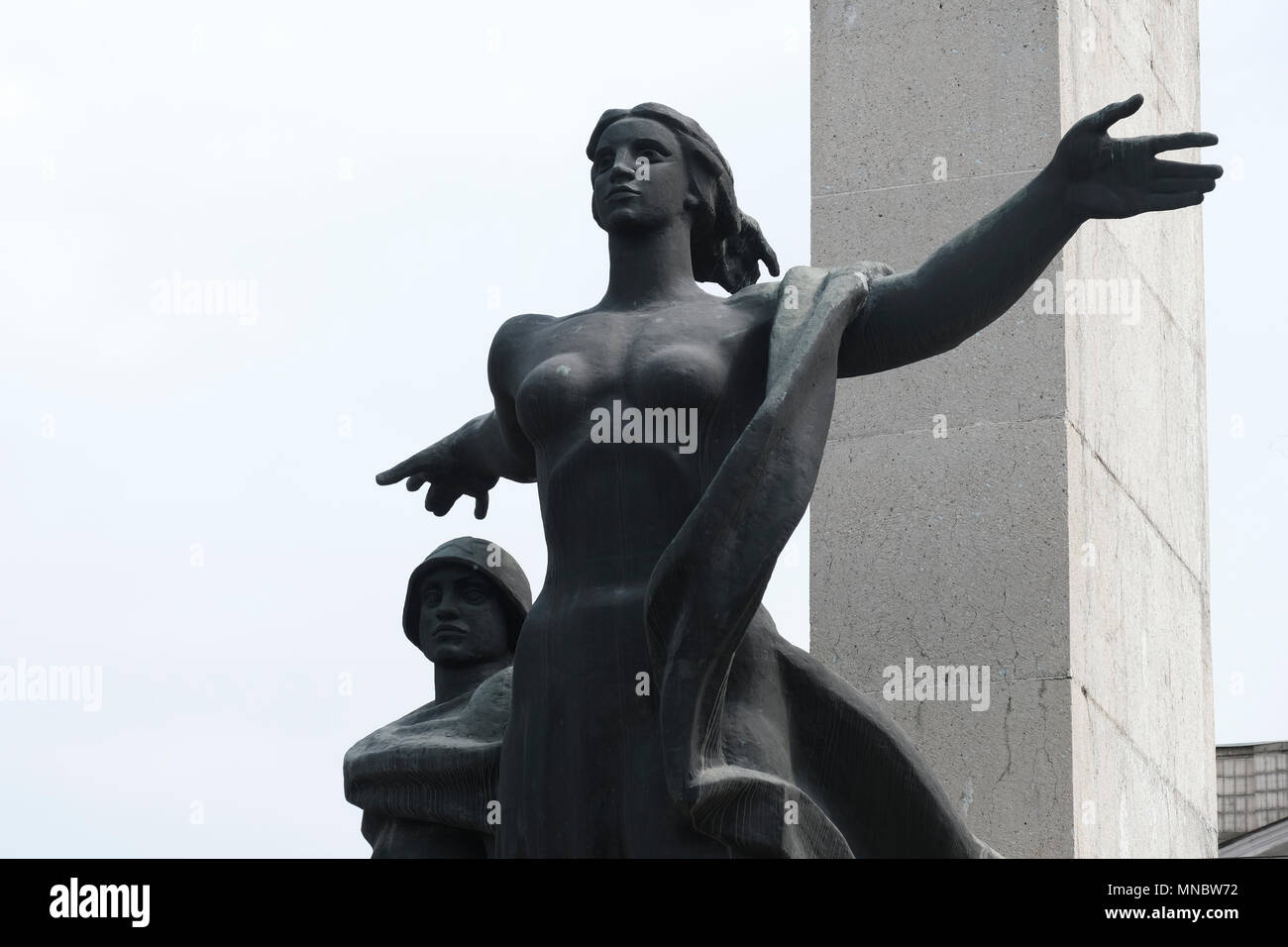 Soviet-era monument dedicated to the "liberation" of the city of ...