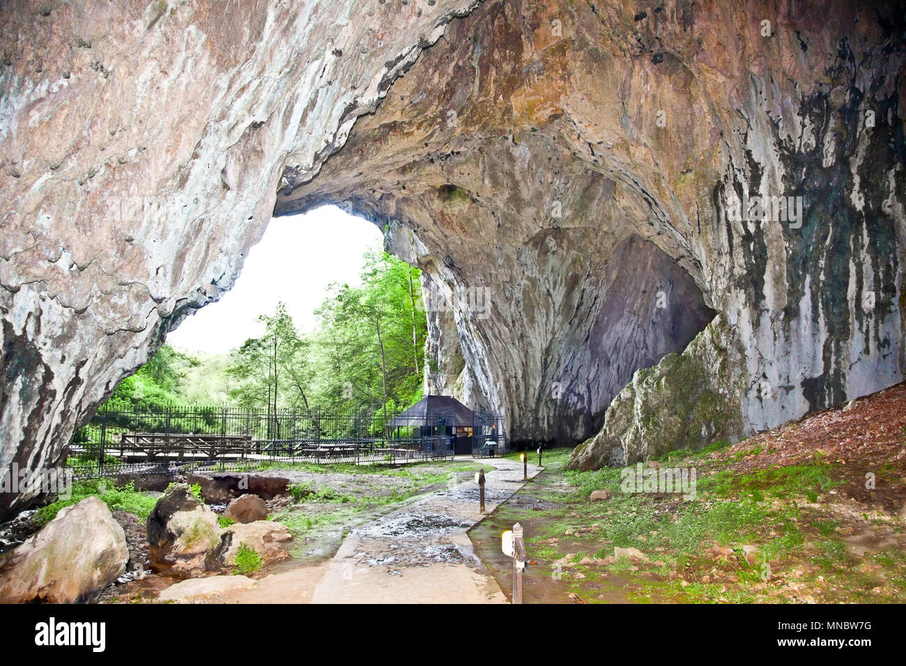 Inside of Stopica cave near Rozanstva village, Zlatibor mountain ...