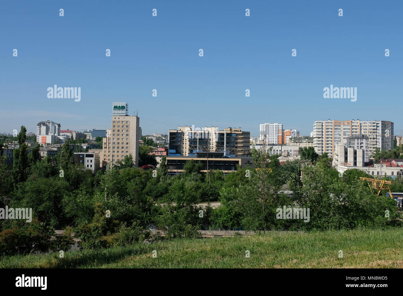 View of the city of Chisinau also known as Kishinev the capital of the ...