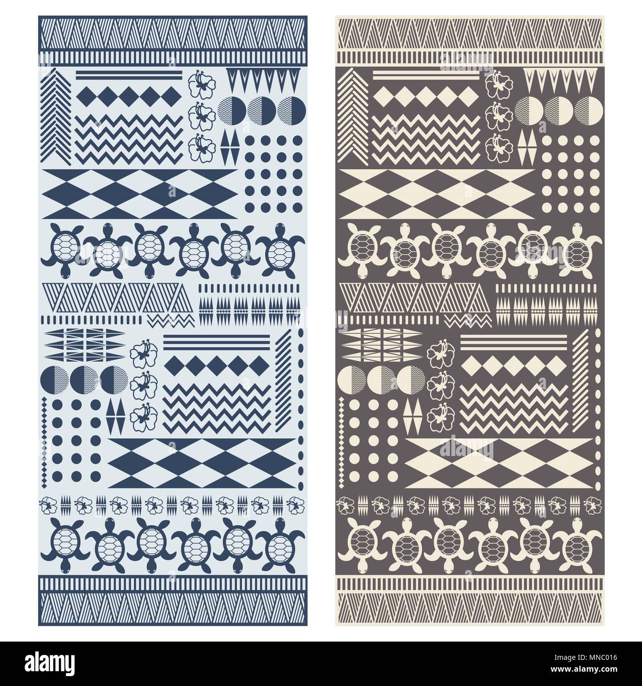 Black and white mayan embroidery seamless vector pattern Stock Vector ...
