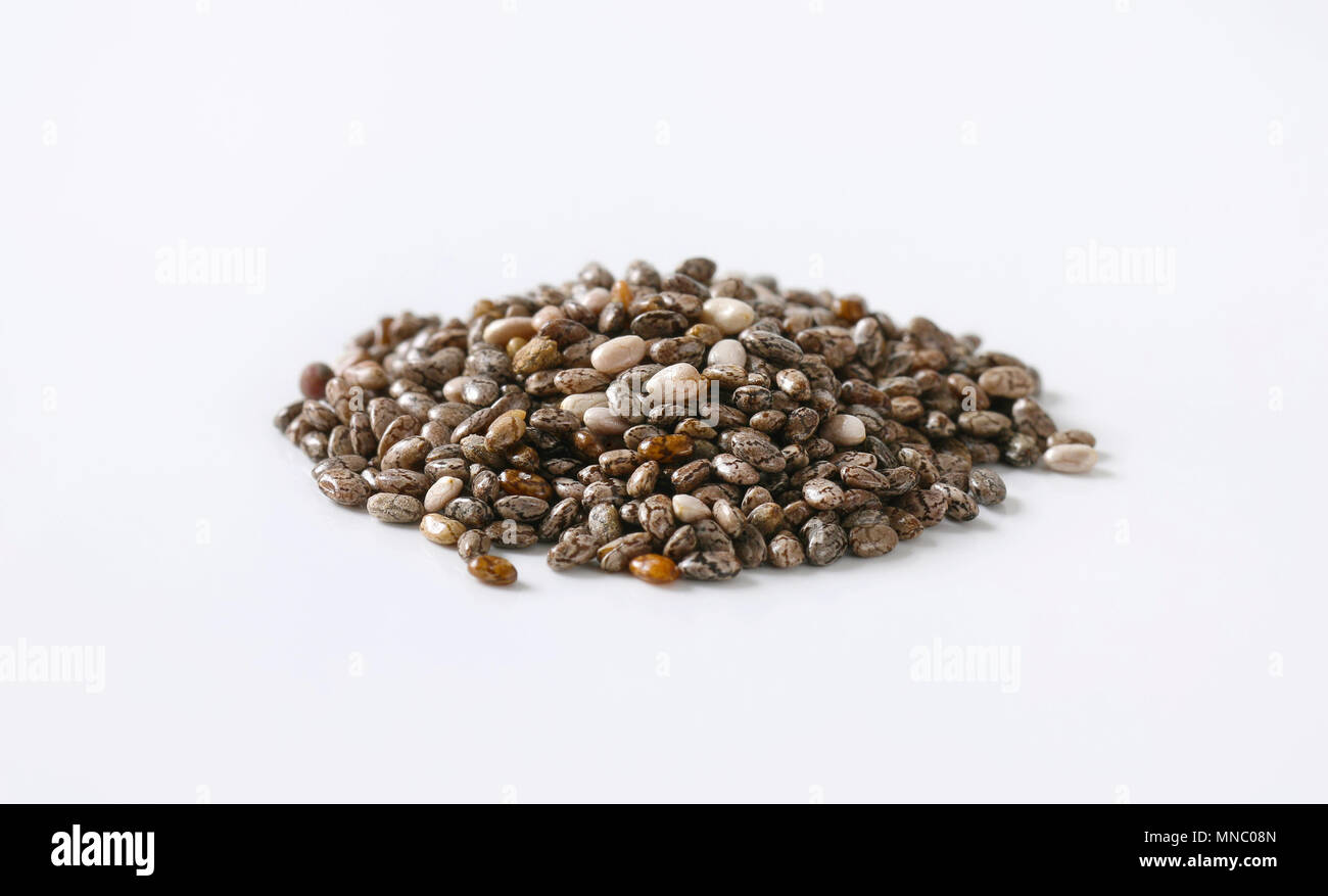 Pile dry healthy chia seeds hi-res stock photography and images - Alamy