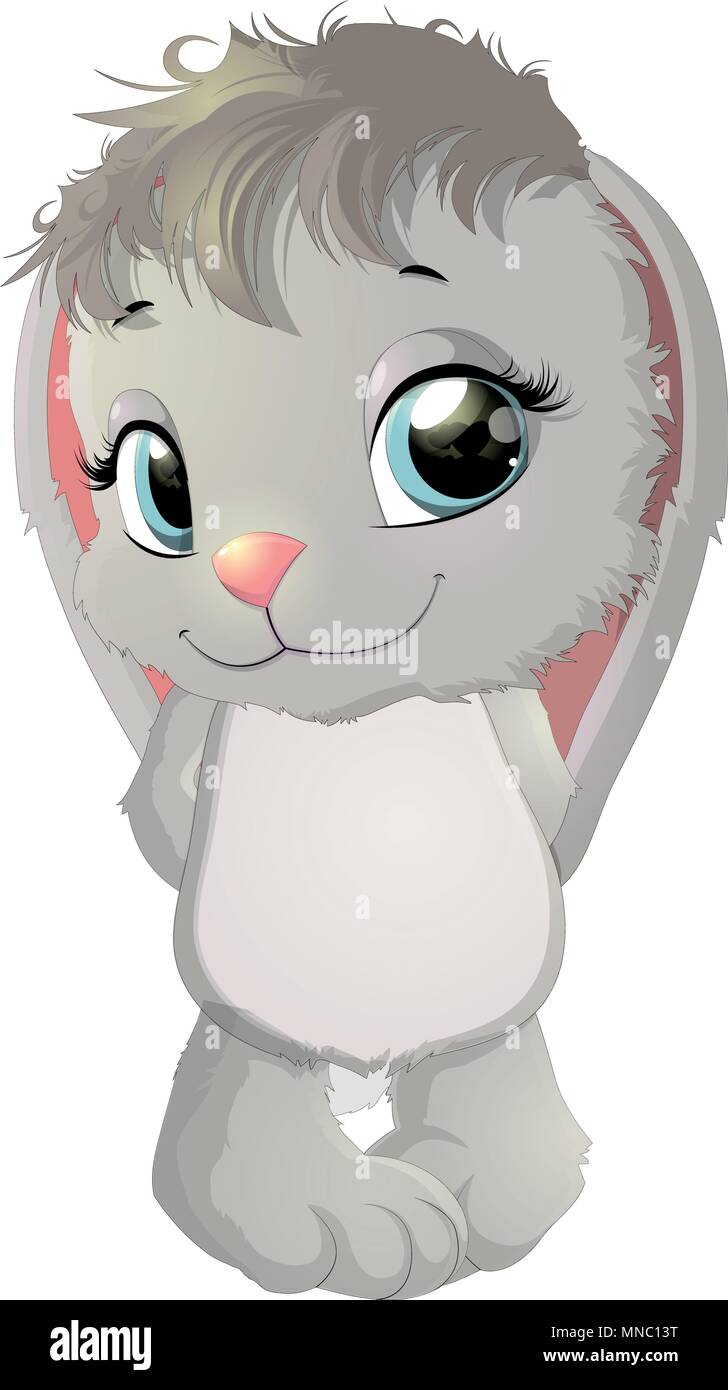 Cute rabbit cartoon Stock Vector Image & Art - Alamy