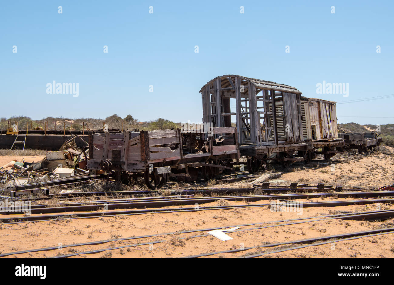 Babbage Island Carnarvon Old Train Stock Stock Photo - Alamy