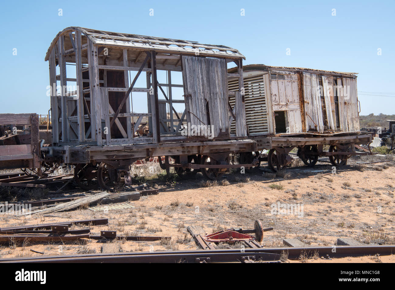 Babbage Island Carnarvon Old Train Stock Stock Photo - Alamy