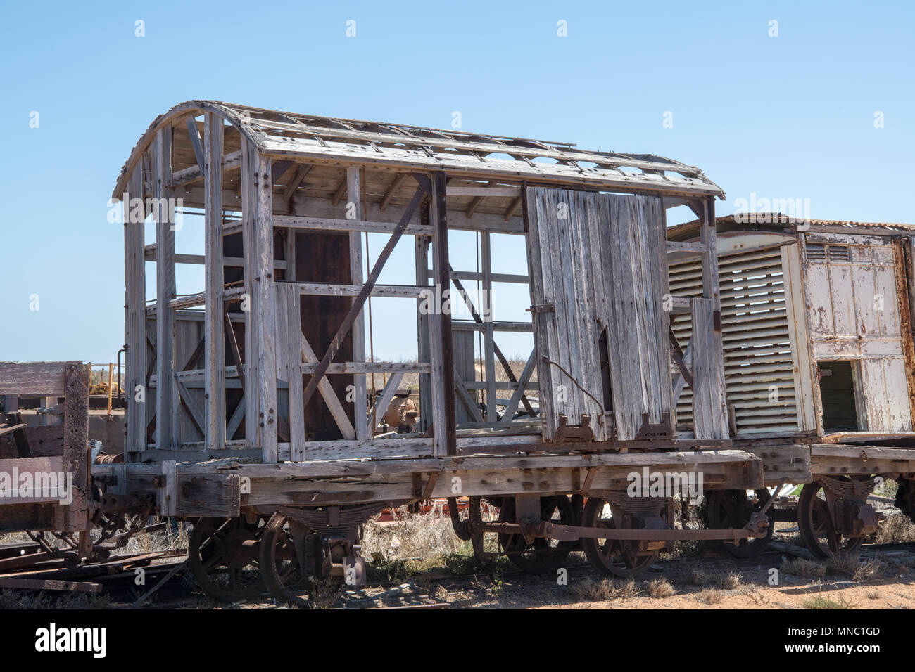Babbage Island Carnarvon Old Train Stock Stock Photo - Alamy