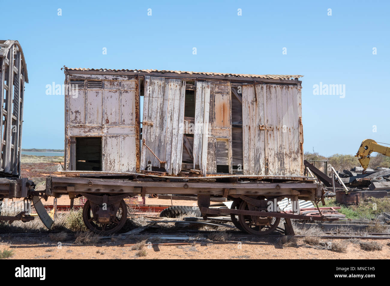 Babbage Island Carnarvon Old Train Stock Stock Photo - Alamy