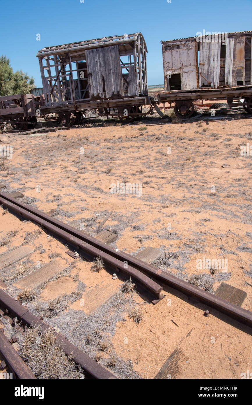 Babbage Island Carnarvon Old Train Stock Stock Photo - Alamy