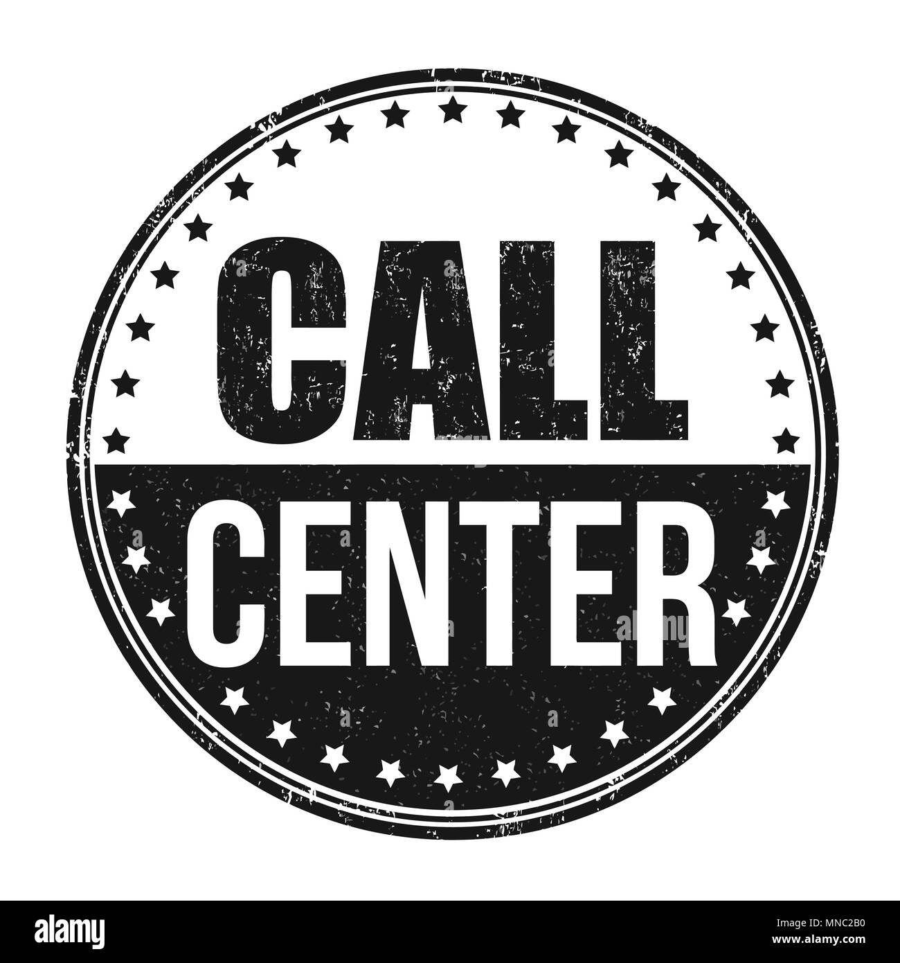 Call center grunge rubber stamp on white background, vector ...