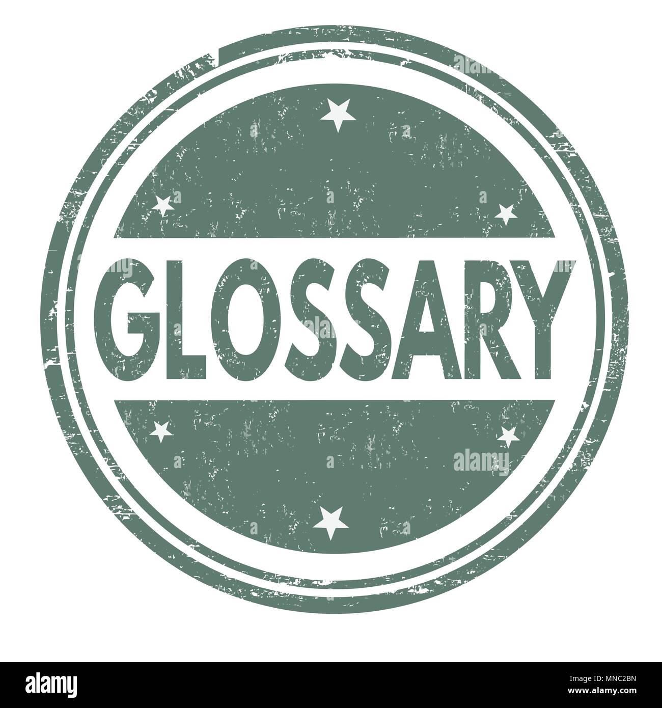 Glossary grunge rubber stamp on white background, vector illustration ...