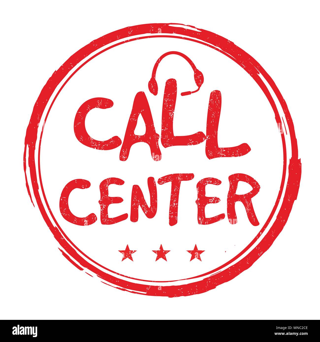 Call center grunge rubber stamp on white background, vector ...