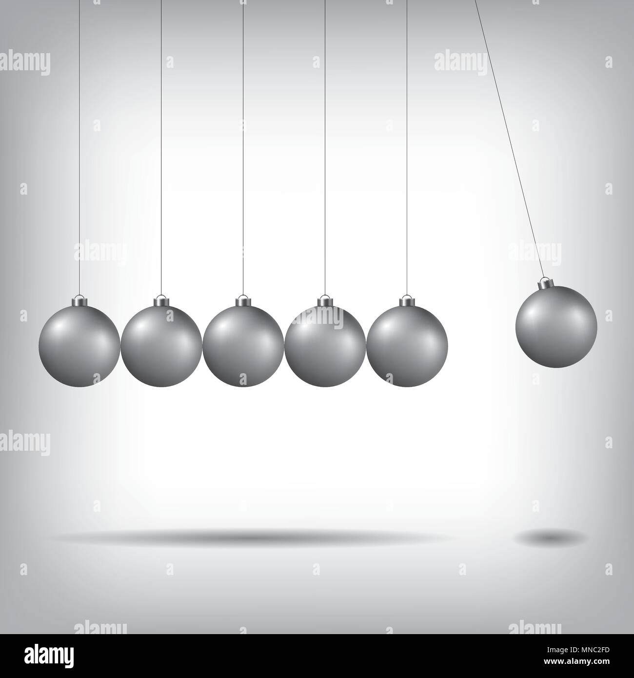 Newton's cradle, pendulum Stock Vector Image & Art - Alamy