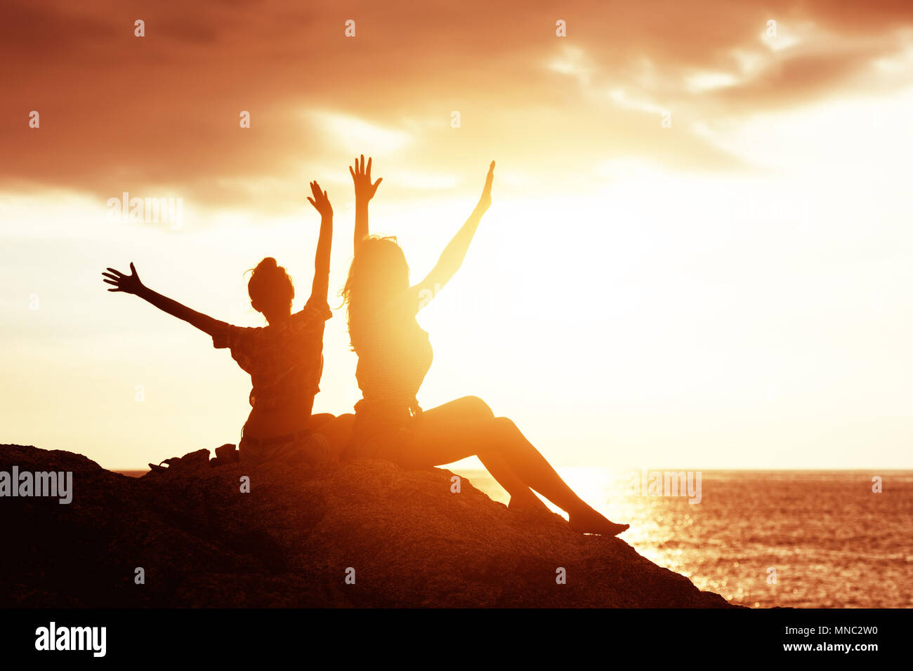 Two hands raised sky hi-res stock photography and images - Alamy