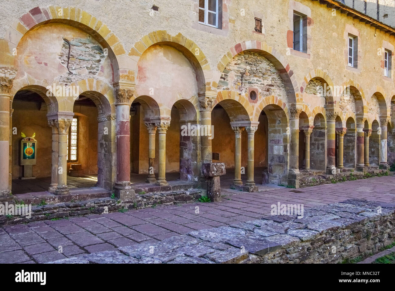 Romanesque abbey Ste-Foy - Conques, Occitanie, France Stock Photo - Alamy