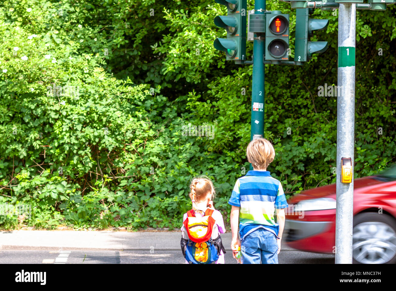 Car Traffic Light Waiting Red High Resolution Stock Photography and ...