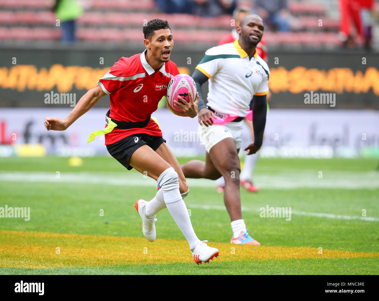 TAG Rugby match where Wayde van Niekerk, the IAAF world record holder ...