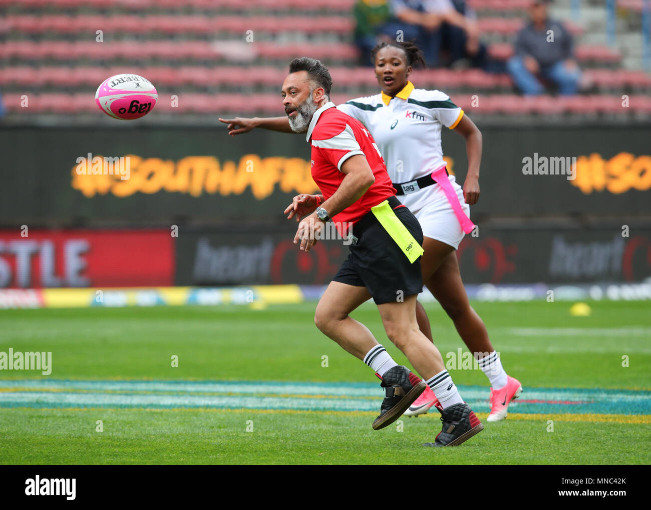 TAG Rugby match where Wayde van Niekerk, the IAAF world record holder ...