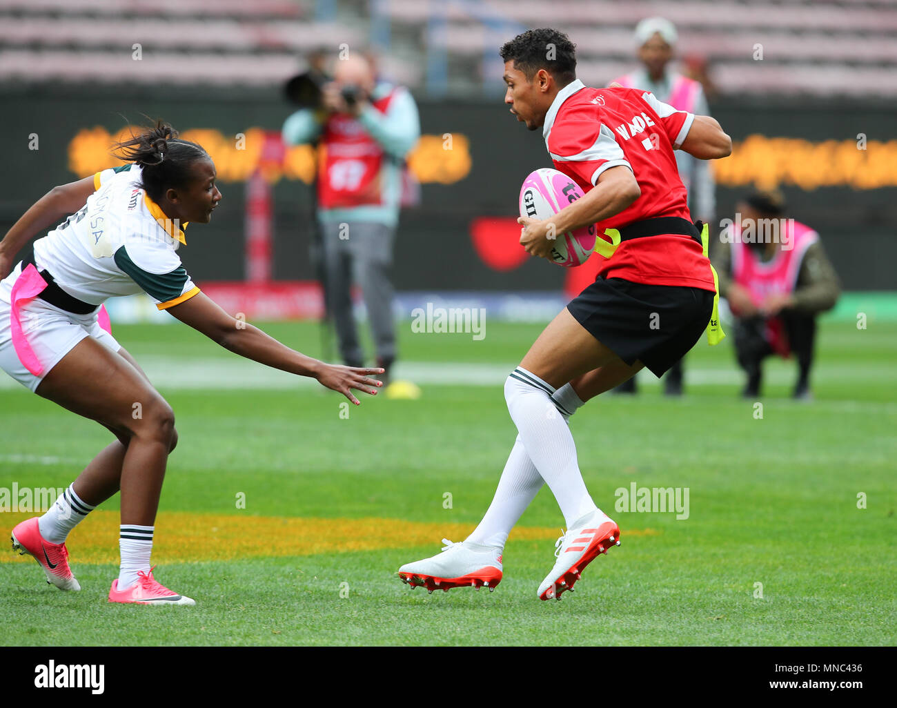 TAG Rugby match where Wayde van Niekerk, the IAAF world record holder ...