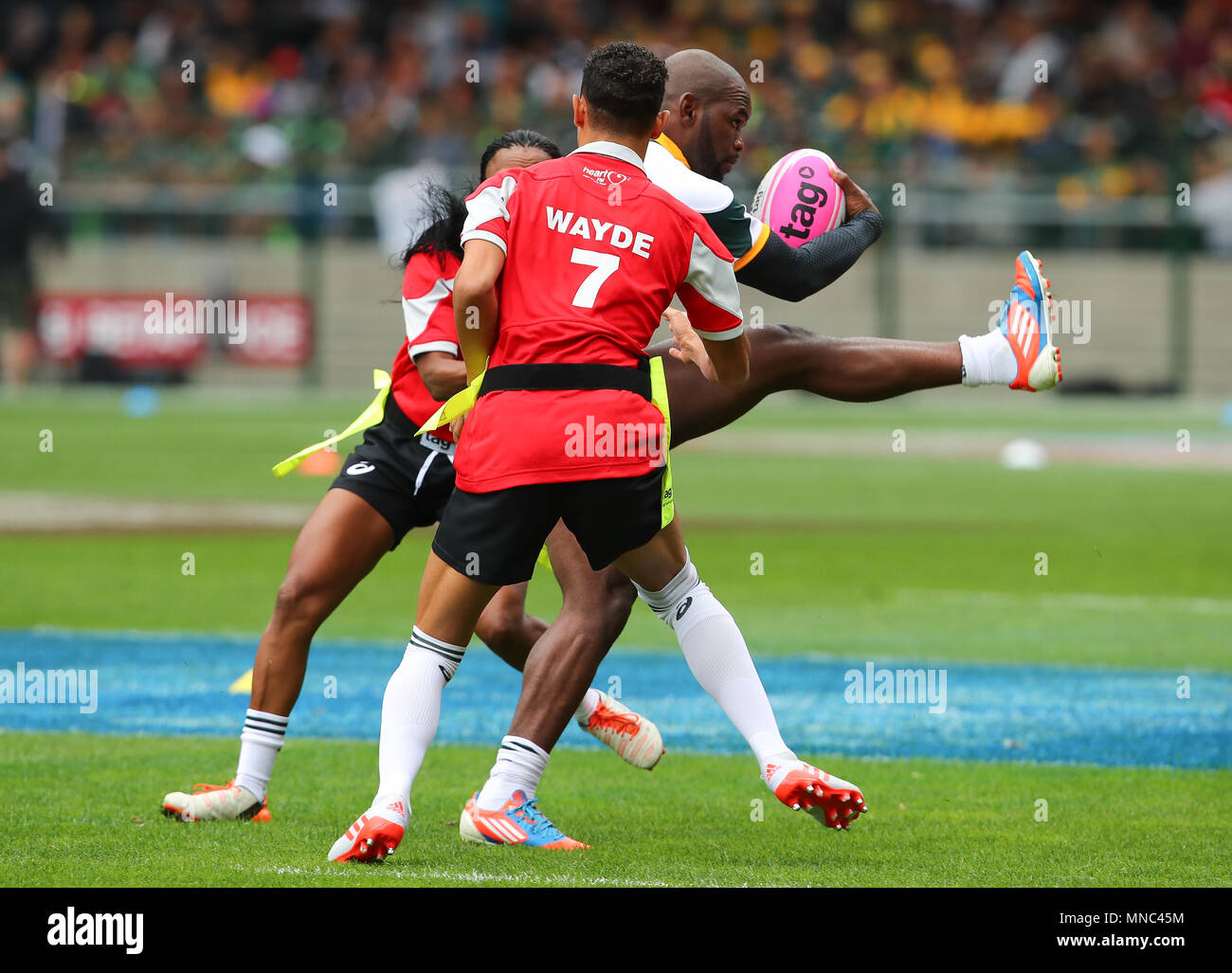 TAG Rugby match where Wayde van Niekerk, the IAAF world record holder ...