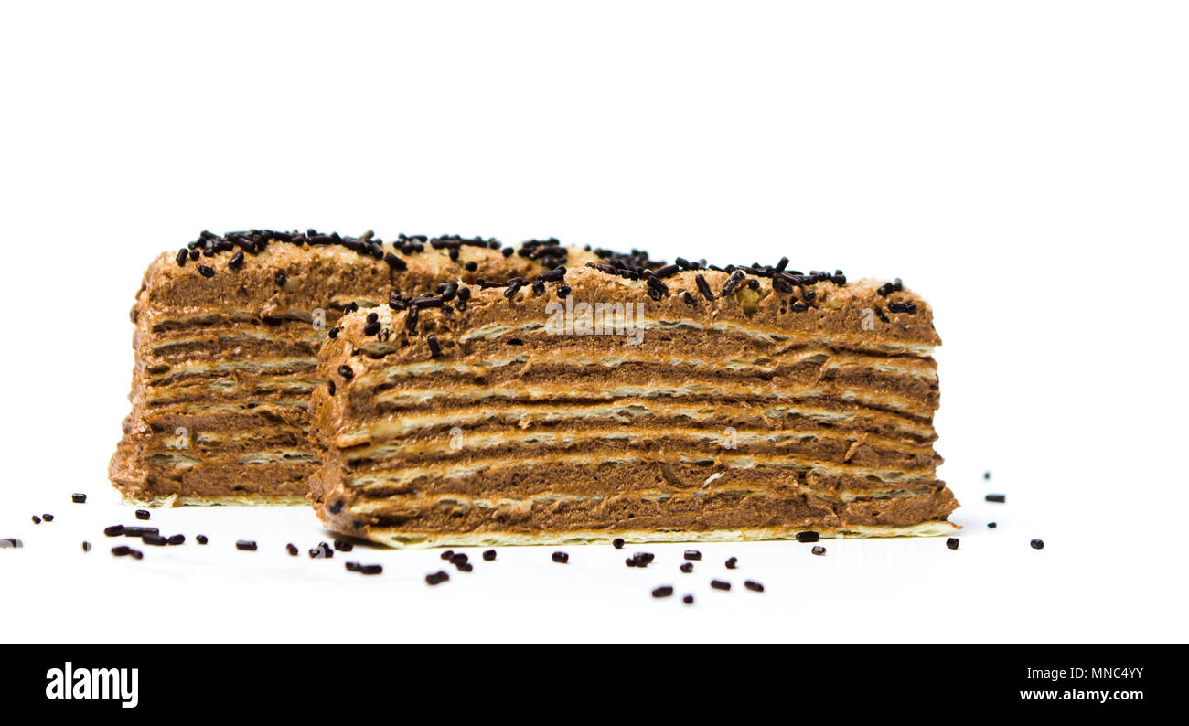 Isolated white background slice cake hi-res stock photography and ...