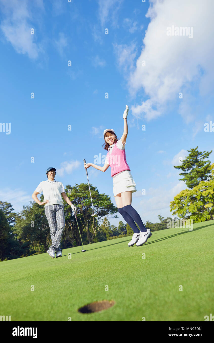 Japanese autumn golf course hi-res stock photography and images - Alamy