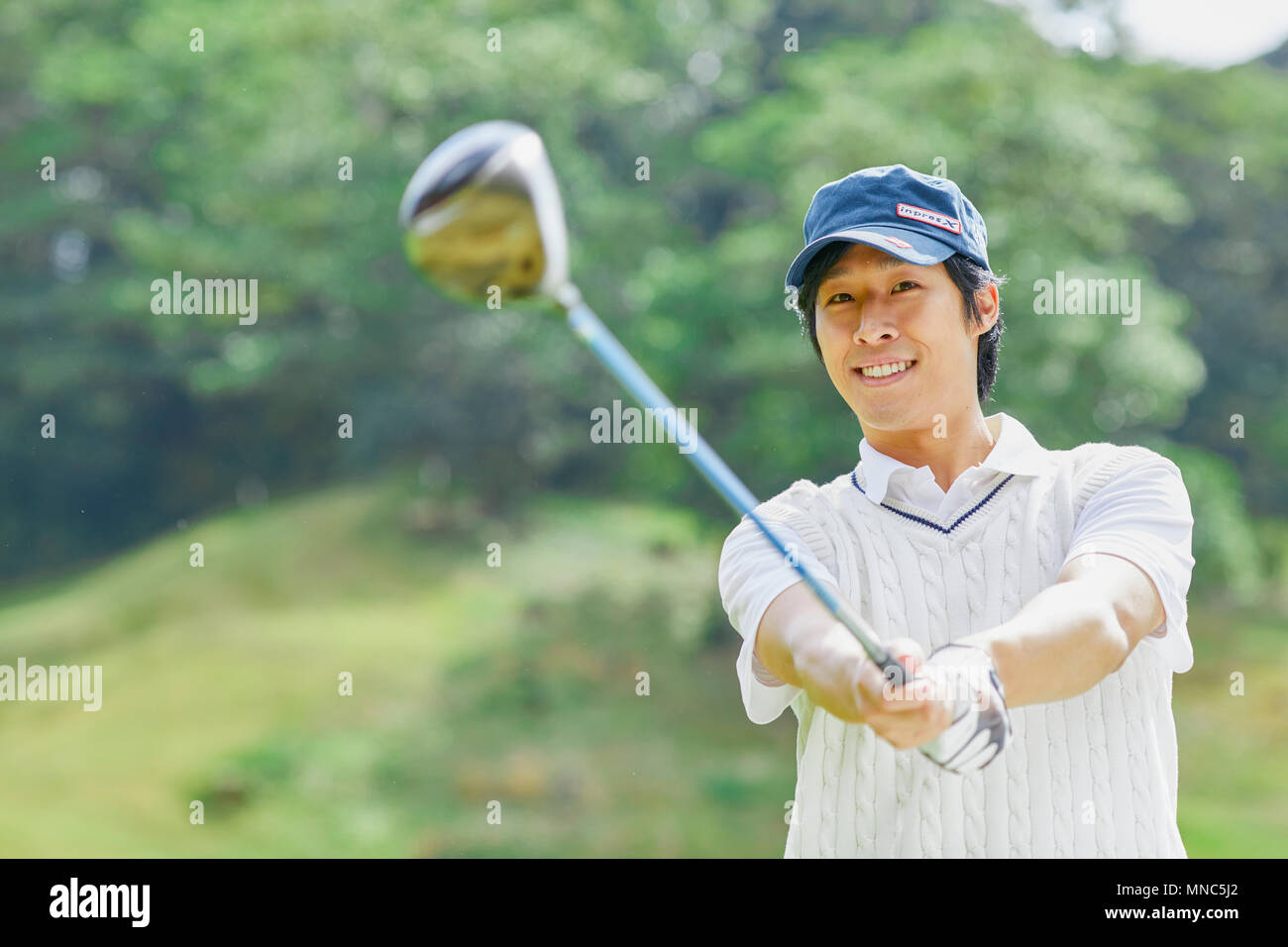 Portrait asian golf player hi-res stock photography and images - Alamy