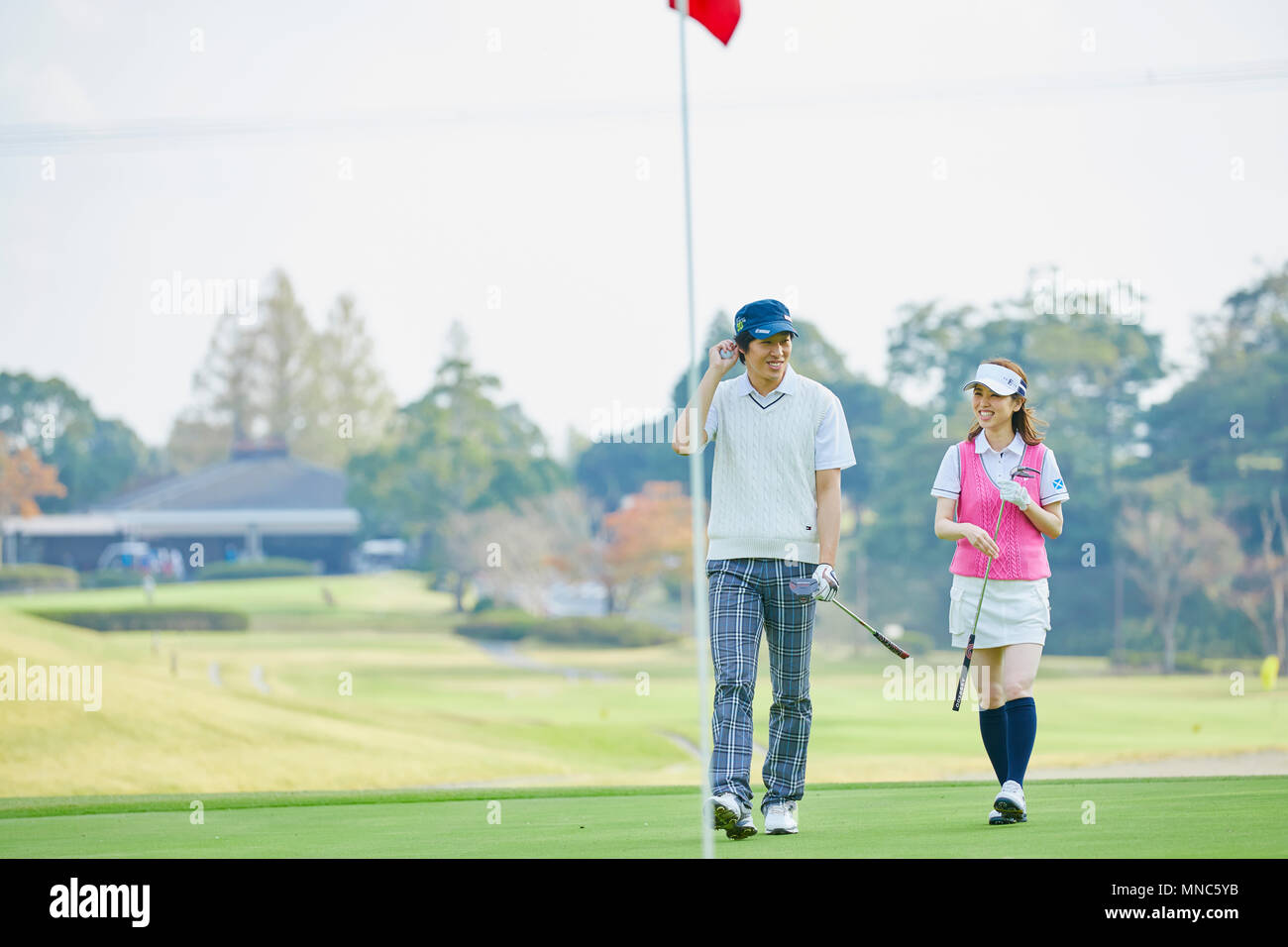 Japanese autumn golf course hi-res stock photography and images - Alamy