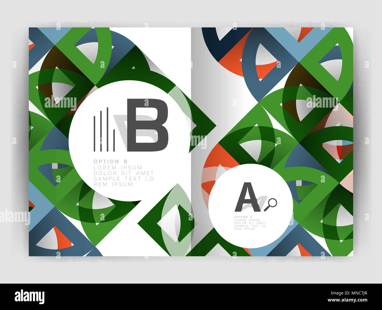 Circle vector abstract backgrounds, annual report business templates ...