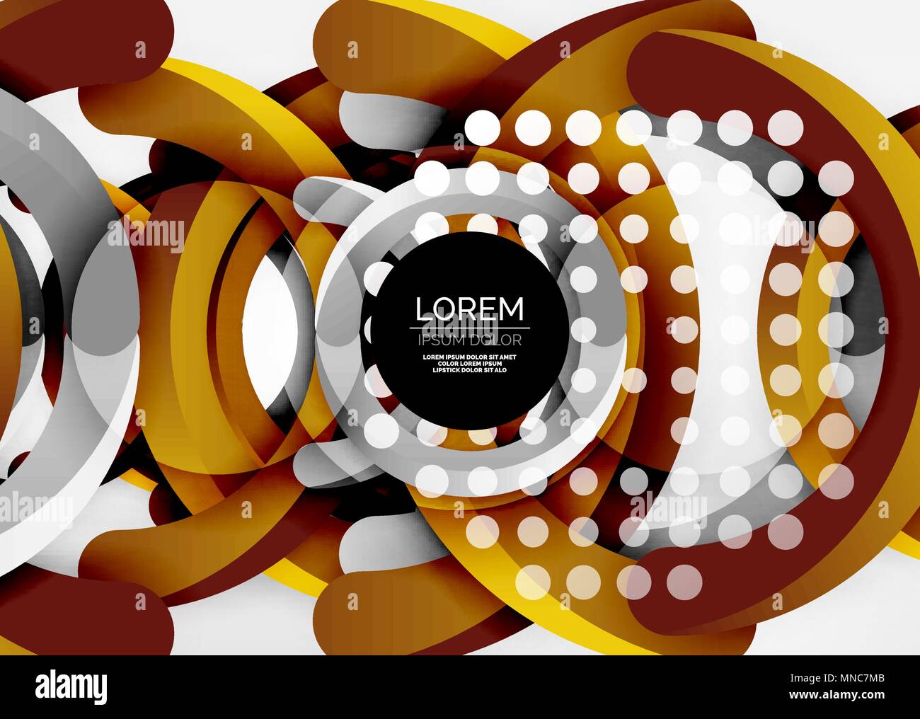 Modern 3d ring vector abstract background. Modern 3d ring composition ...