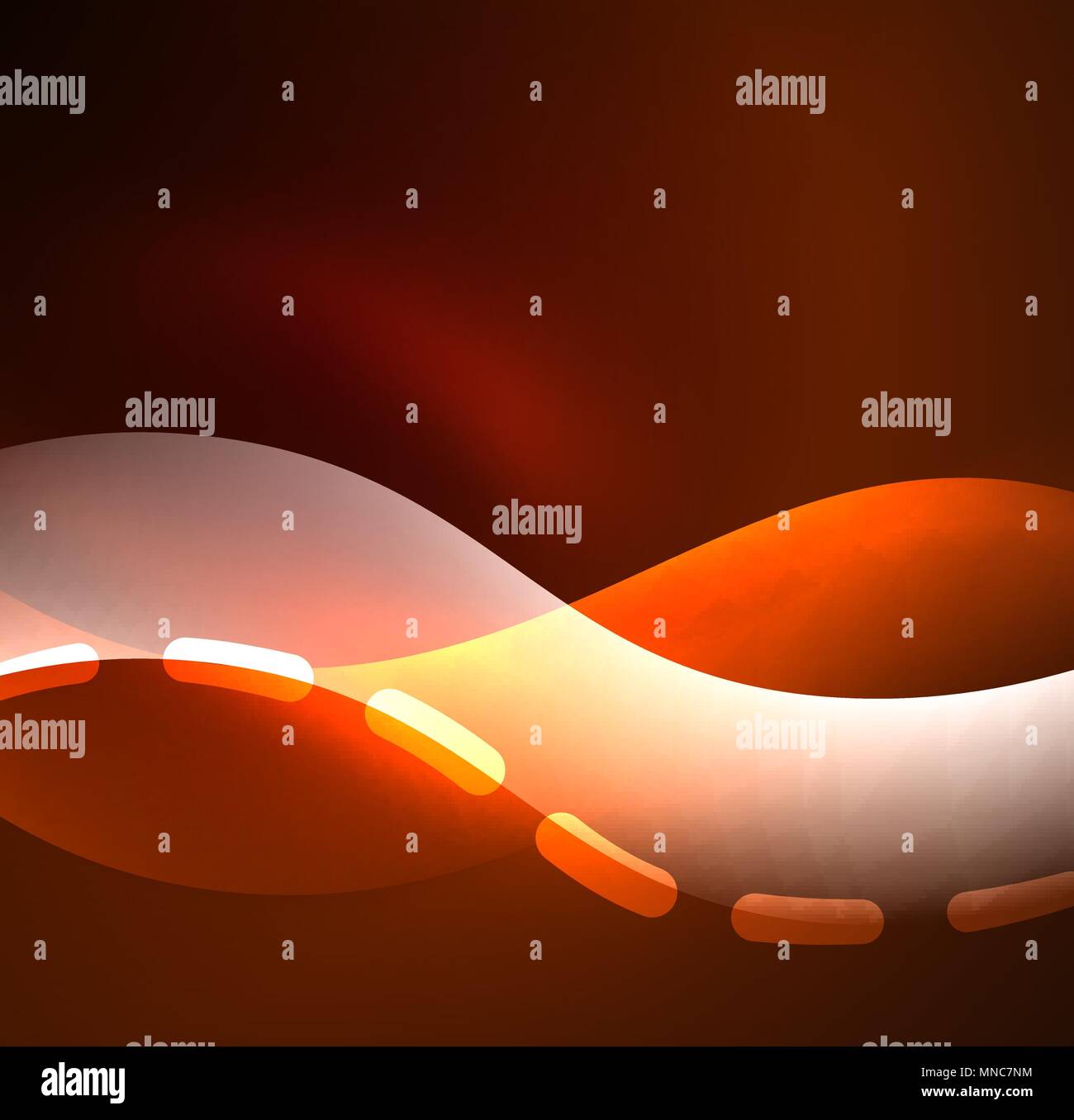 Vector glowing wave, smoke design wavy lines. Vector glowing wave ...