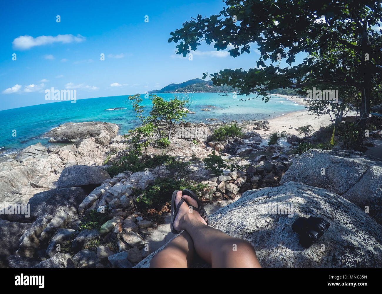 Underwater sea clear water Bright blue Stock Photo - Alamy