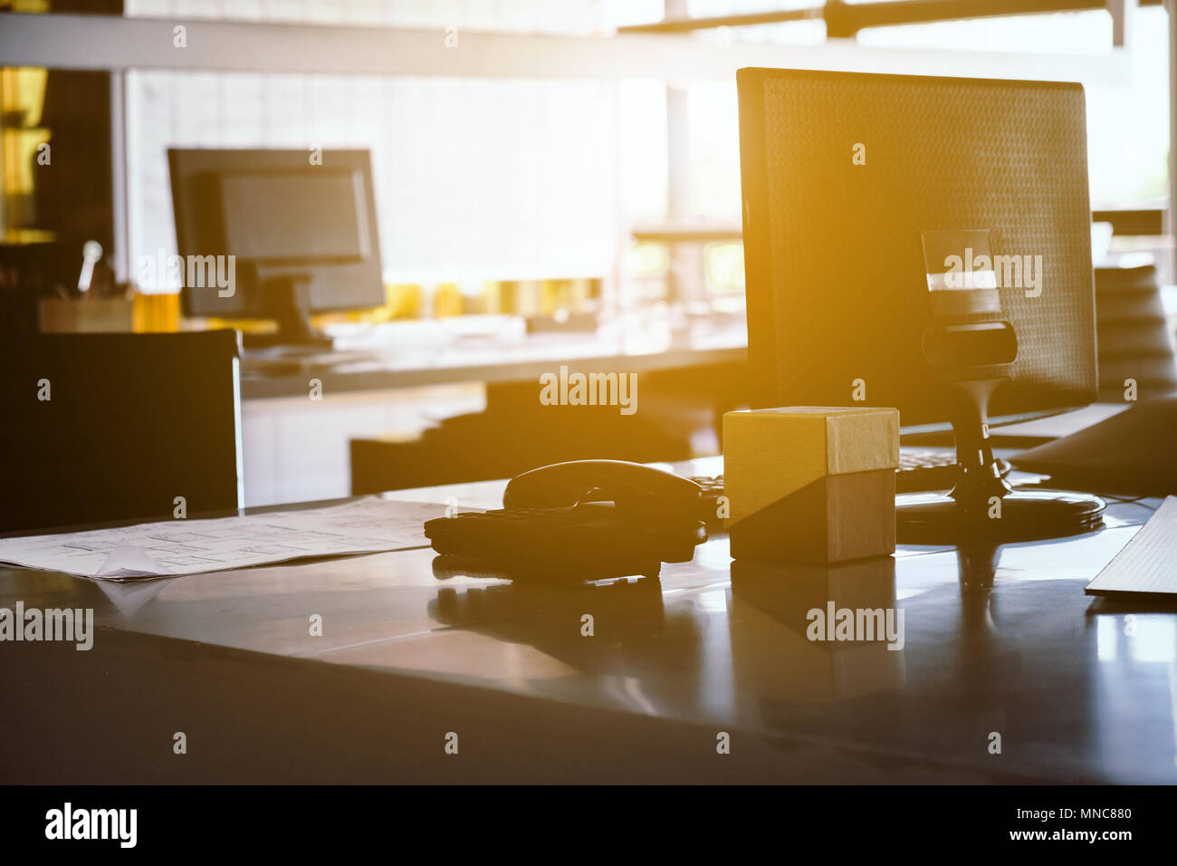 image of interior Workspace Stock Photo - Alamy