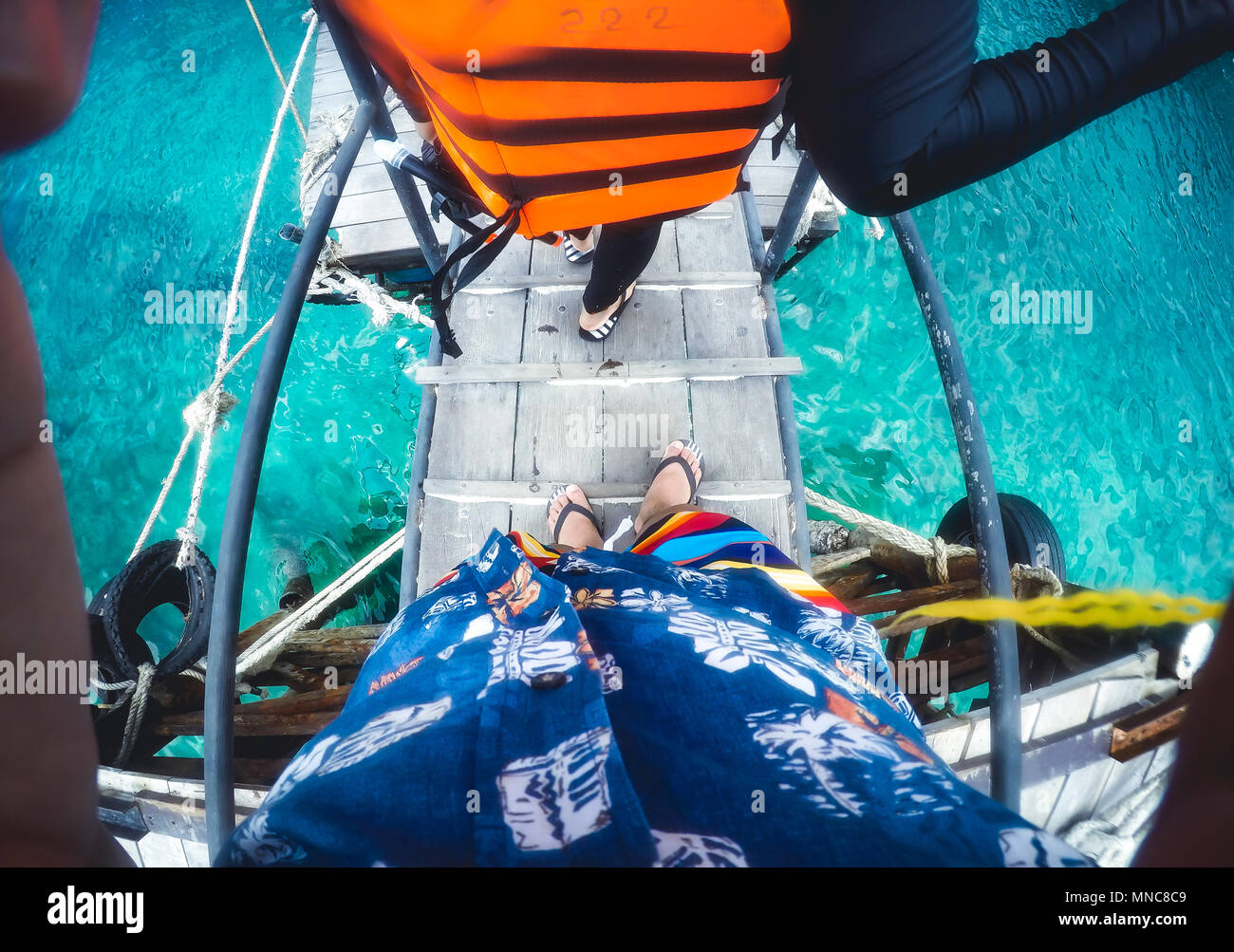Underwater sea clear water Bright blue Stock Photo - Alamy