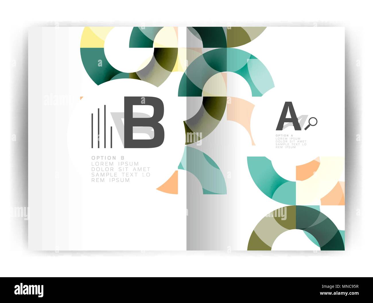 Geometric a4 annual report cover print template. Geometric a4 annual ...