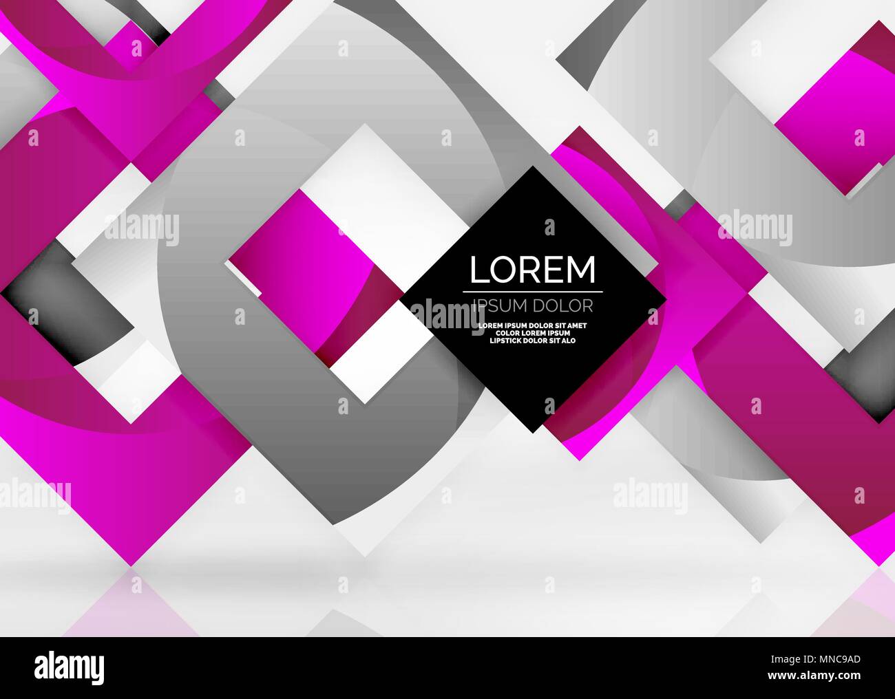 Squares geometric shapes in light grey 3d space. Squares geometric ...