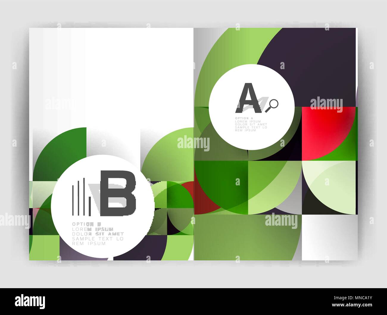 Circle vector abstract backgrounds, annual report business templates ...