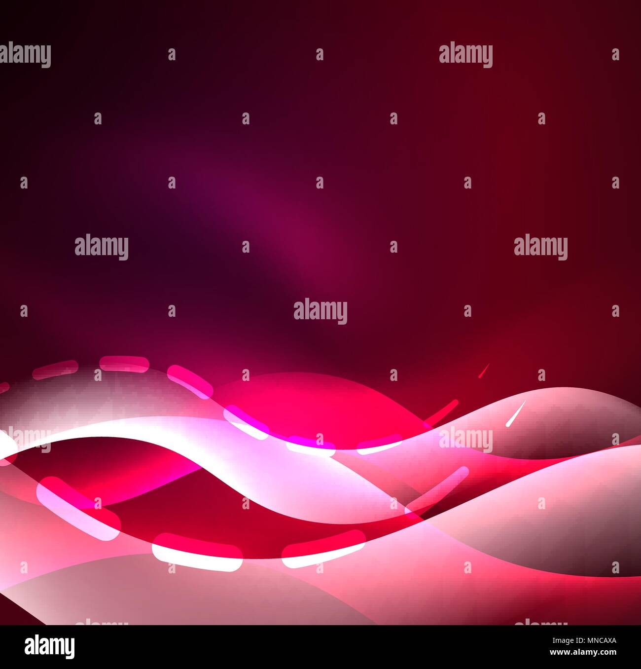 Vector glowing wave, smoke design wavy lines. Vector glowing wave ...