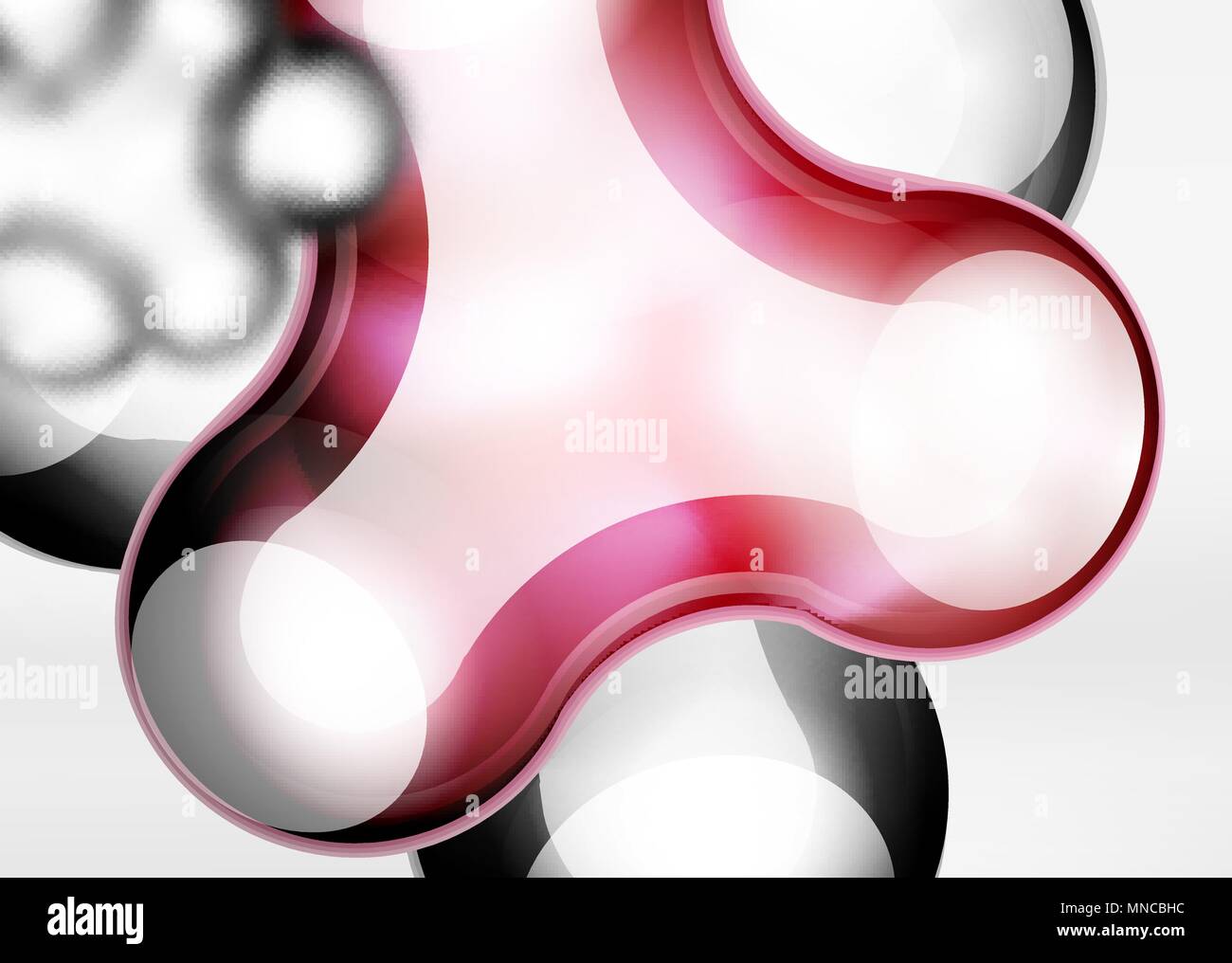Digital techno bubble background template. Digital techno bubble ...