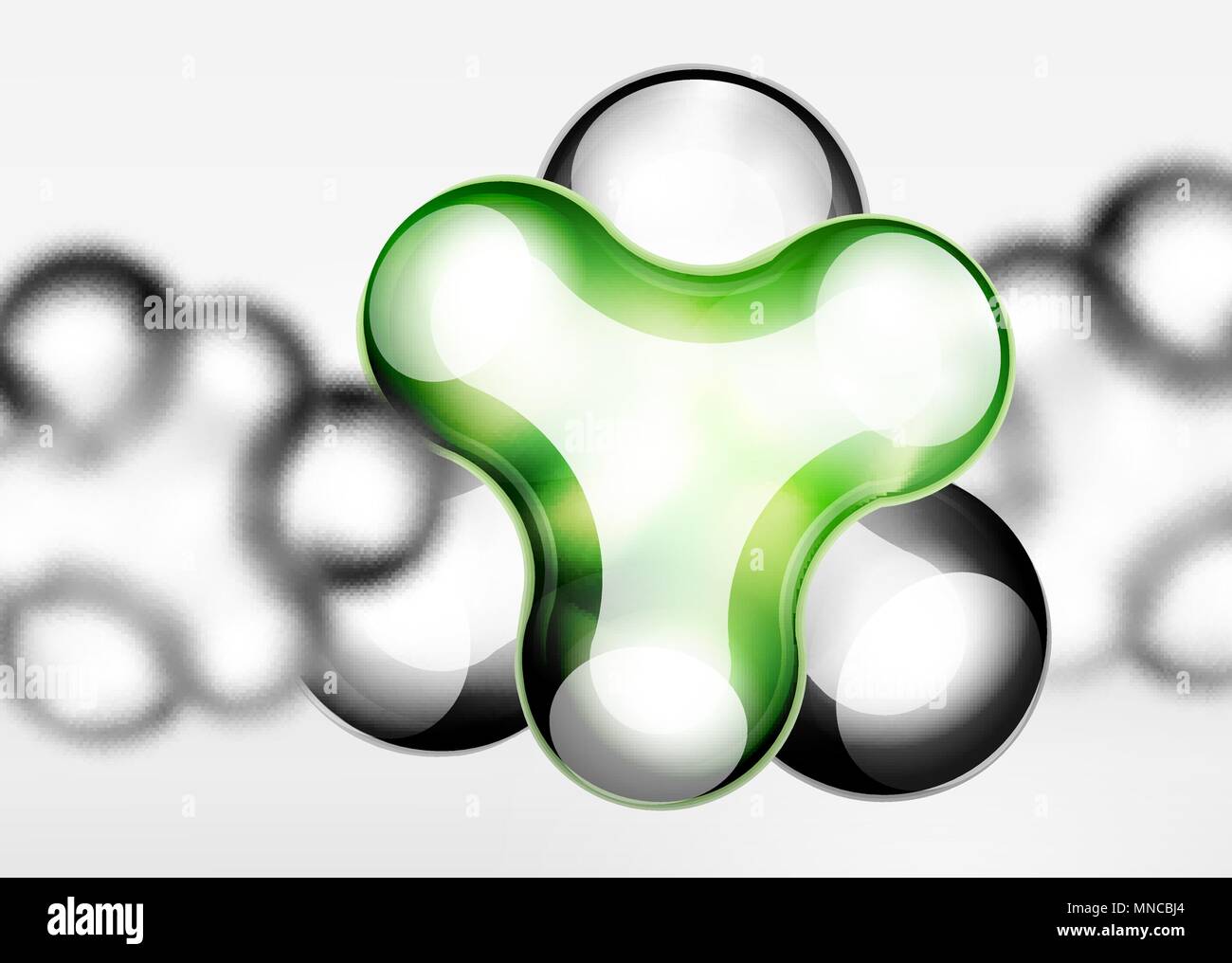 Digital techno bubble background template. Digital techno bubble ...