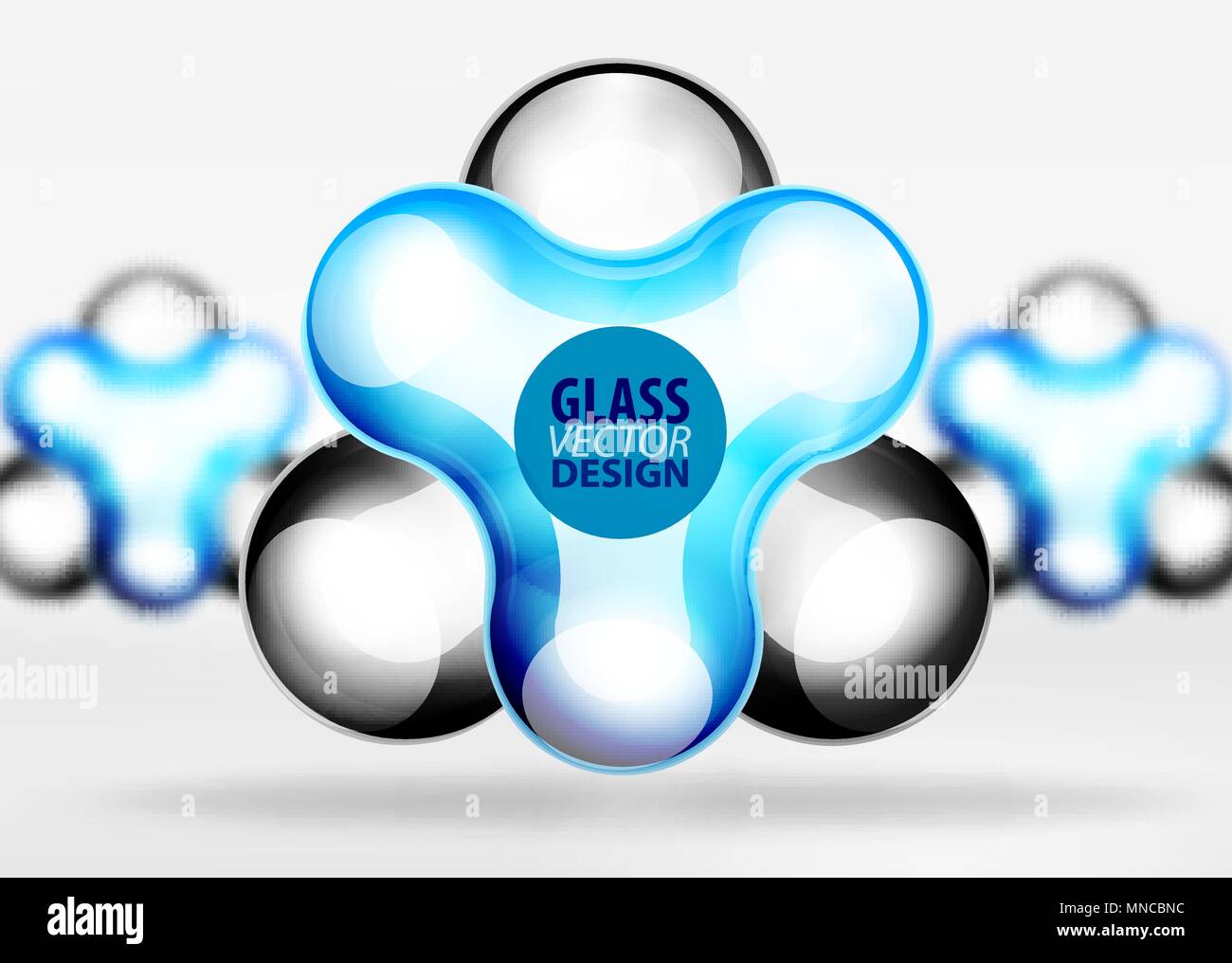 Digital techno bubble background template. Digital techno bubble ...